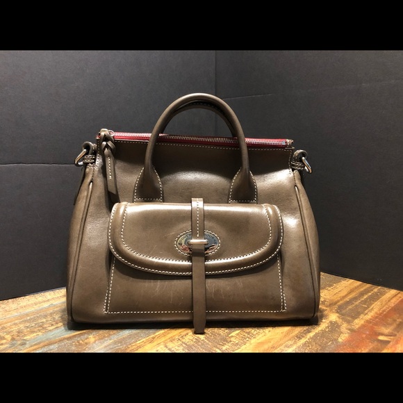Dooney & Bourke | Bags | Florentine Toscana Satchel In Color Elephant ...